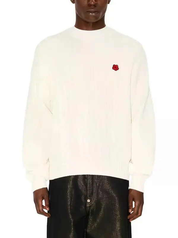 Kenzo Boke Flower Cable-knit Sweater