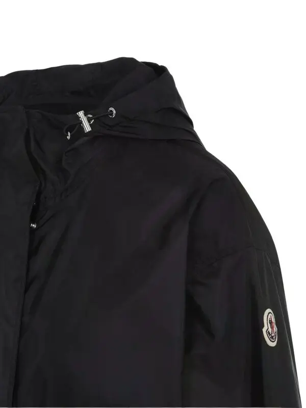 Moncler Weteau Drawstring Hooded Coat - Black