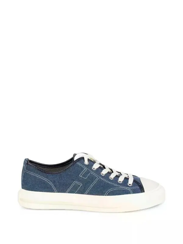 Hogan Contrast-stitching Sneakers - Blue
