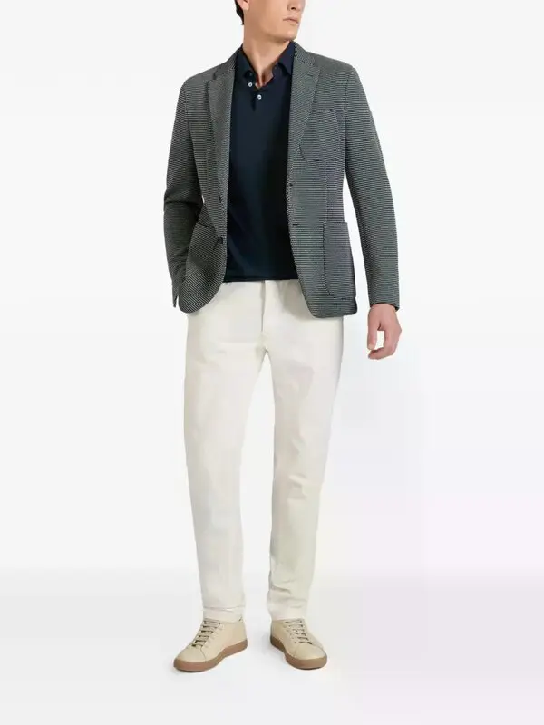 SLOWEAR Micro-patterned Blazer - Blue
