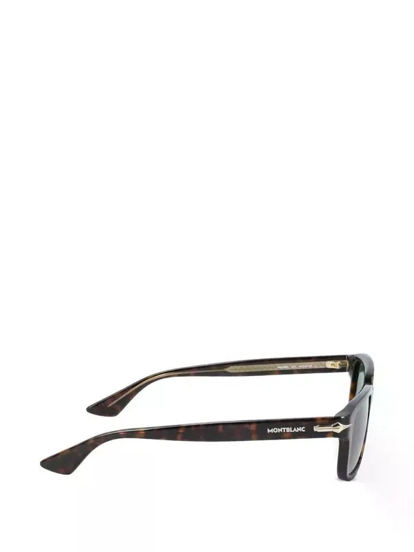 Montblanc Rectangle-frame Sunglasses - Brown