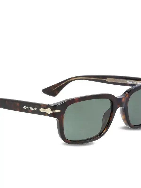 Montblanc Rectangle-frame Sunglasses - Brown