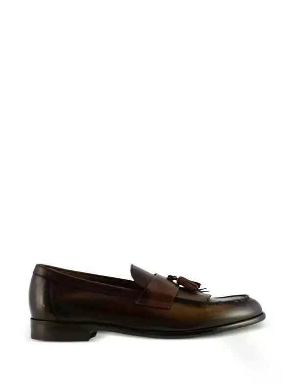DOUCAL'S Tassel Flat Loafers - Brown
