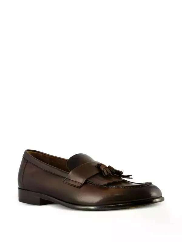 DOUCAL'S Tassel Flat Loafers - Brown