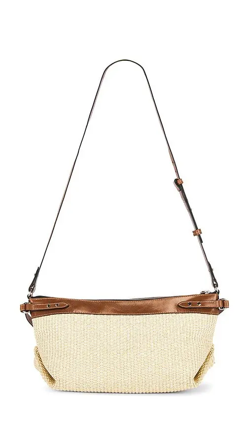 Isabel Marant Winna Day Crossbody Bag In Cognac - Natural & Cognac