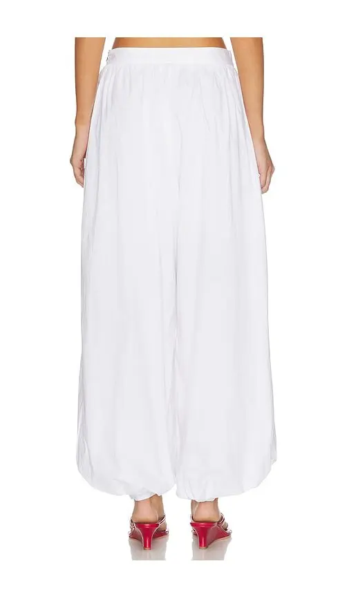 ROTATE BY BIRGER CHRISTENSEN Balloon Pleated Pants In White