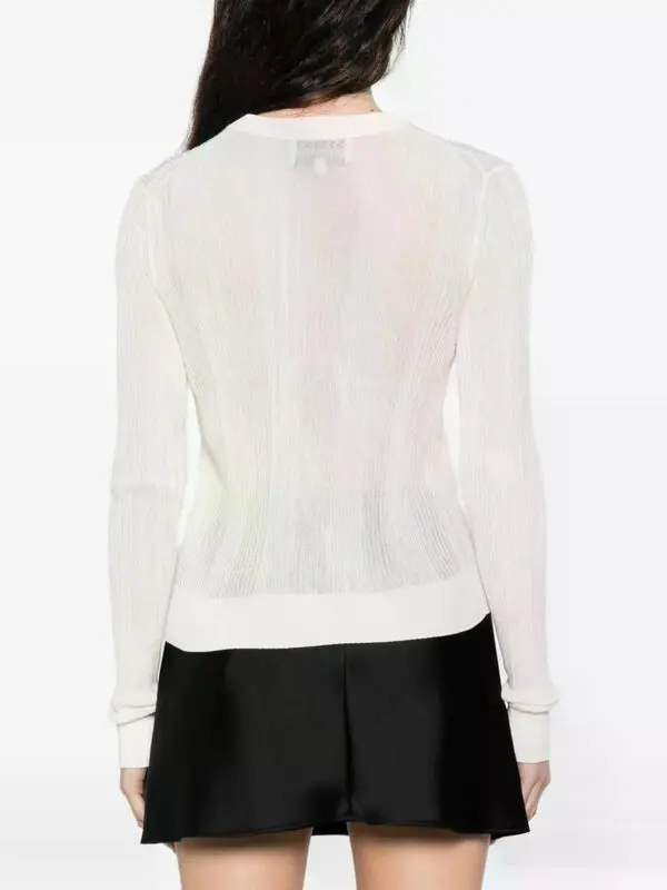 Eric Bompard Ribbed Knit Cardigan