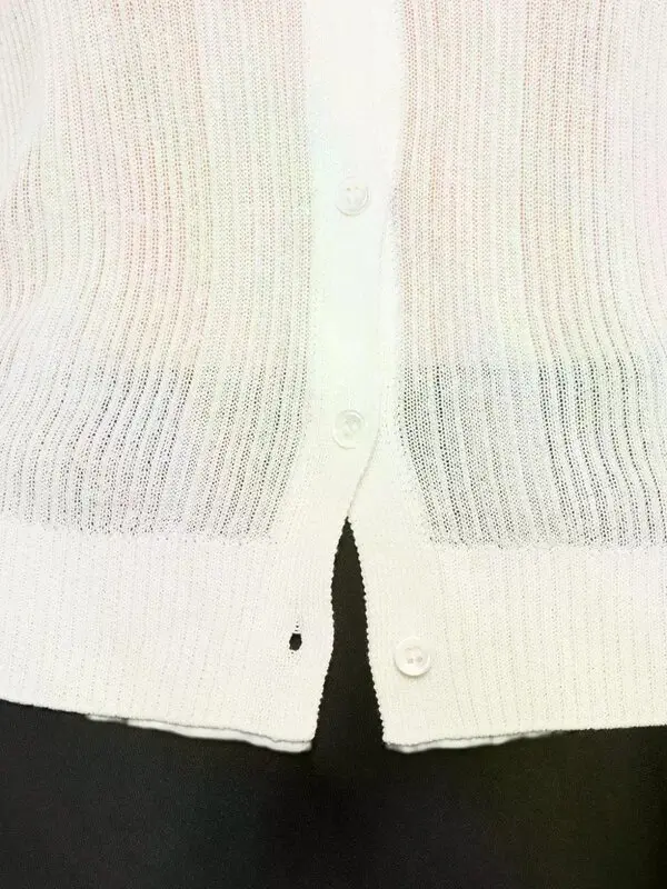Eric Bompard Ribbed Knit Cardigan