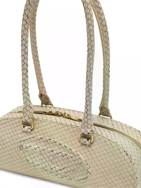 DIESEL® Dome Embossed-logo Shoulder Bag - Neutrals