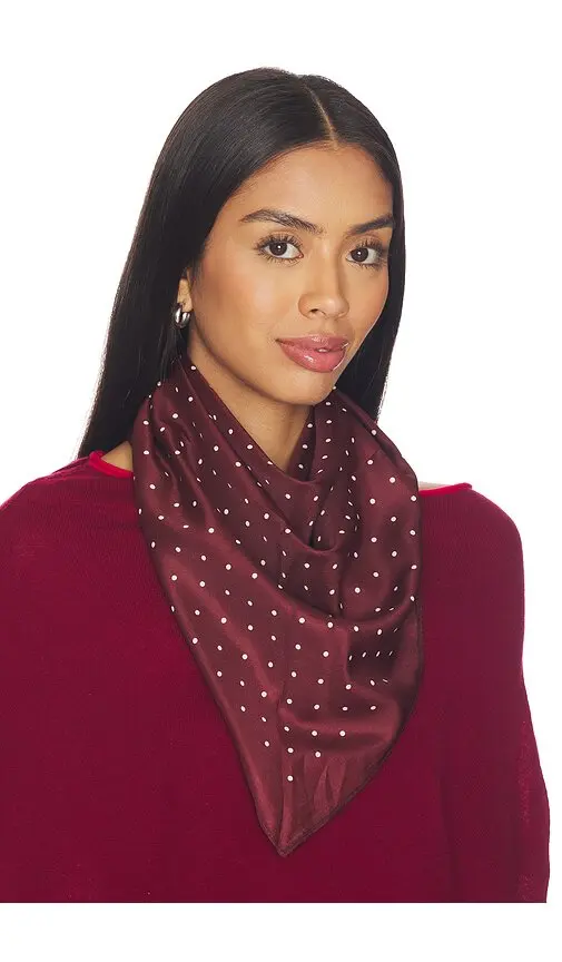 LOVERS AND FRIENDS Anahi Triangle Scarf In Rust