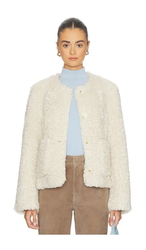 LAMARQUE Emilia Jacket In Cream - Ecru