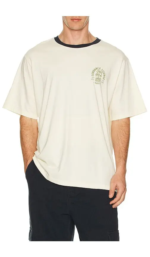 KAPPY DESIGN Sundance Ringer Half Tee - Cream