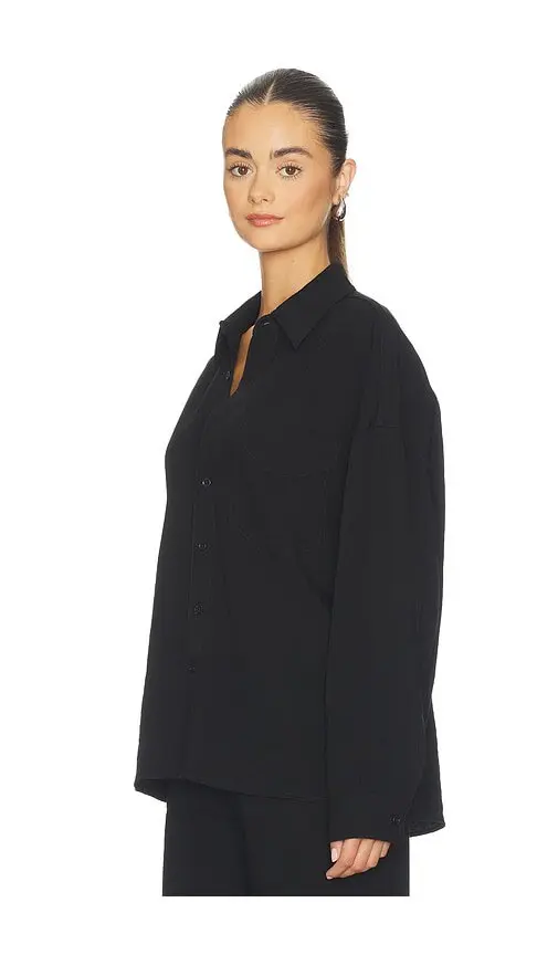 EB DENIM Adeline Button Down Shirt In Black