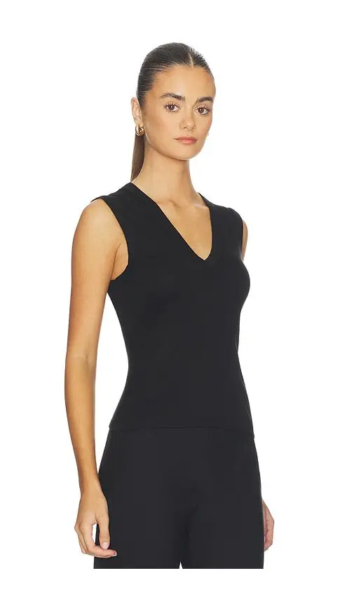 Enza Costa Sleeveless V-neck Top