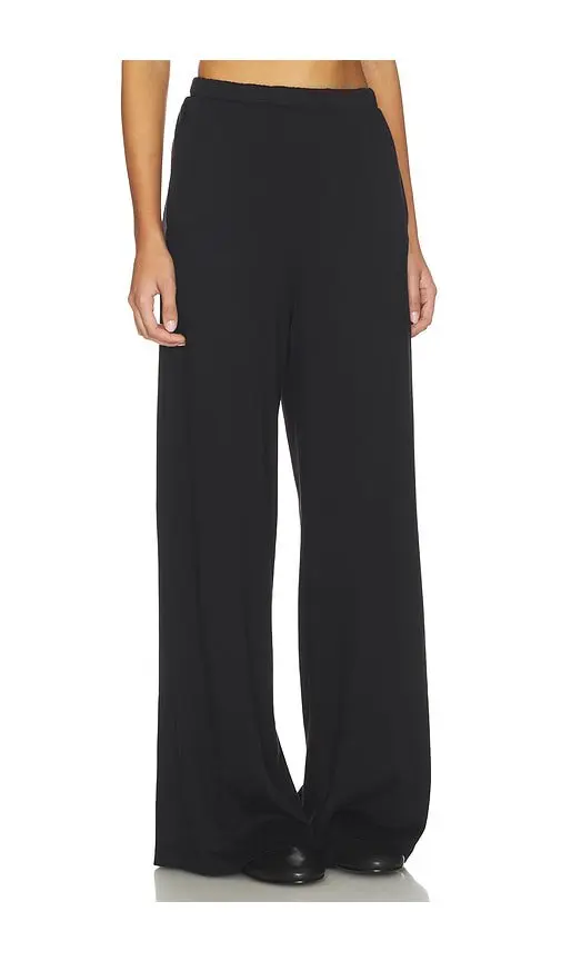 Enza Costa Supima Cotton Soft Everywhere Pant - Black
