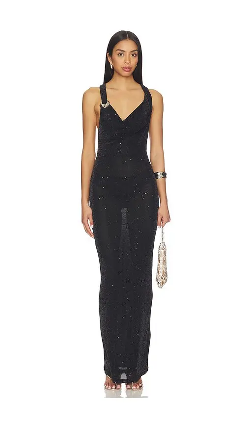 Superdown Kincade Halter Maxi Dress - Black