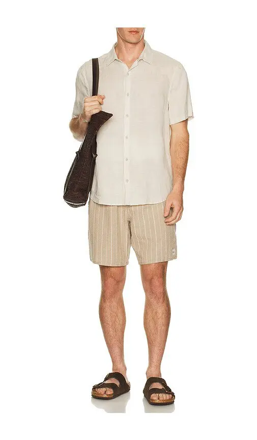 RHYTHM Seersucker Stripe Jam Shorts