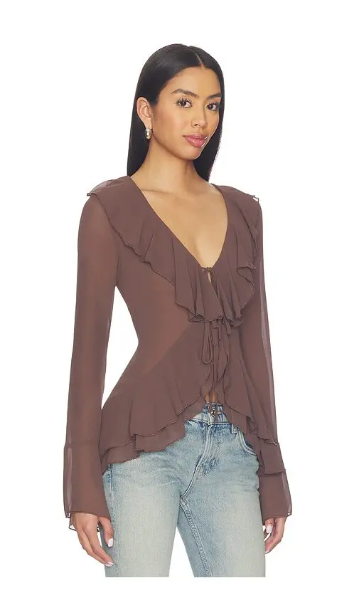 MORE TO COME Alisia Top - Brown