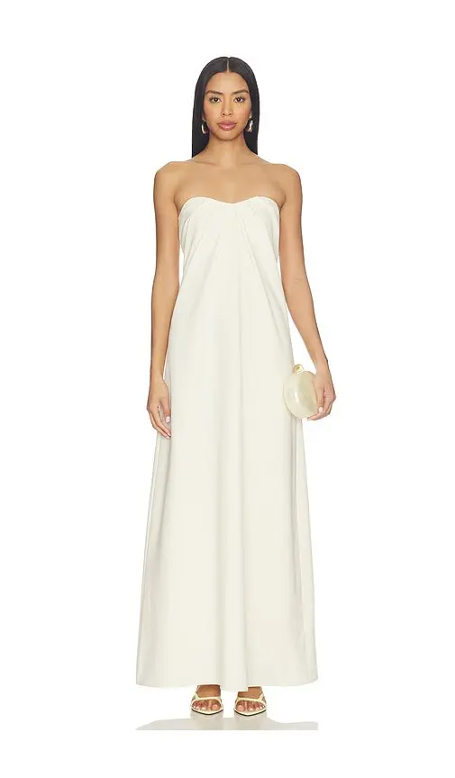 ALL THE WAYS Libertee Strapless Maxi Dress - Ivory