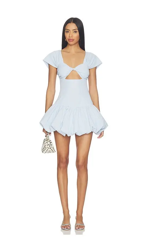 MORE TO COME Adda Mini Dress - Baby Blue