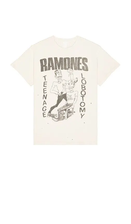 MadeWorn Ramones 90's Crew Tee In White