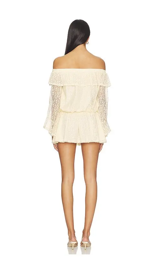 MORE TO COME Libbie Off Shoulder Mini Dress