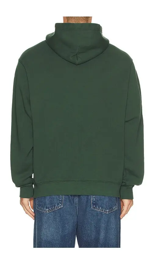 MALBON Logo Detail Cotton Hoodie - Forest