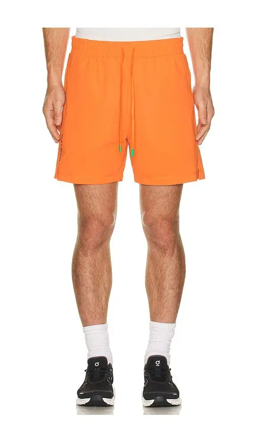 MALBON Performance Poly Tech Short In Orange