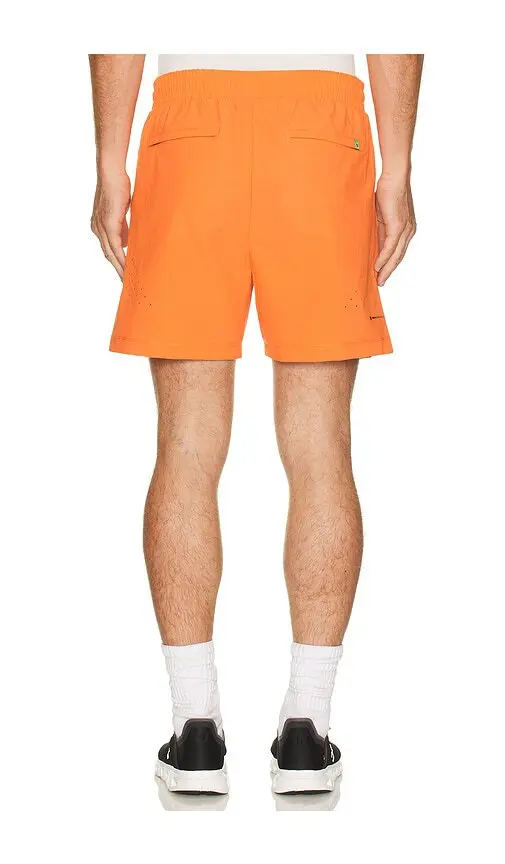 MALBON Performance Poly Tech Short In Orange