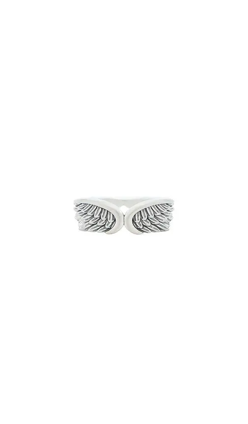 SERGE DENIMES Angel Ring In Metallic - Silver