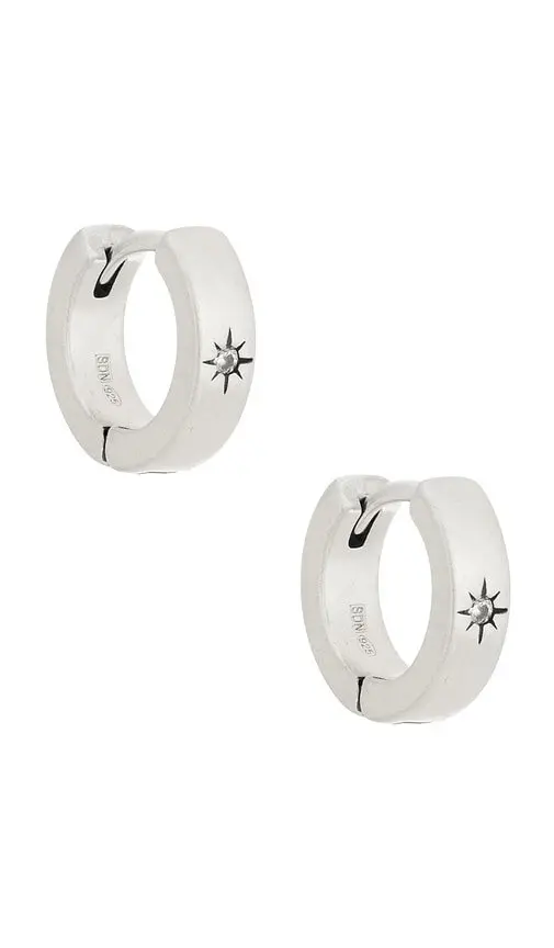 SERGE DENIMES Asteria Earring In Metallic - Silver