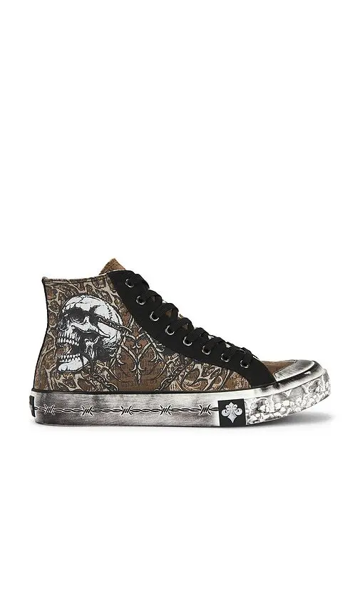 AFFLICTION Collapse High Top Sneaker - Tobacco