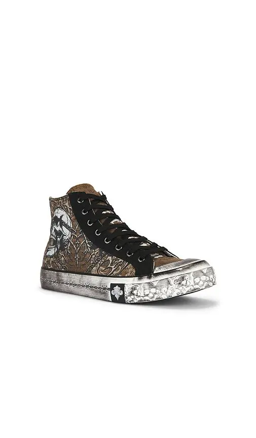 AFFLICTION Collapse High Top Sneaker - Tobacco
