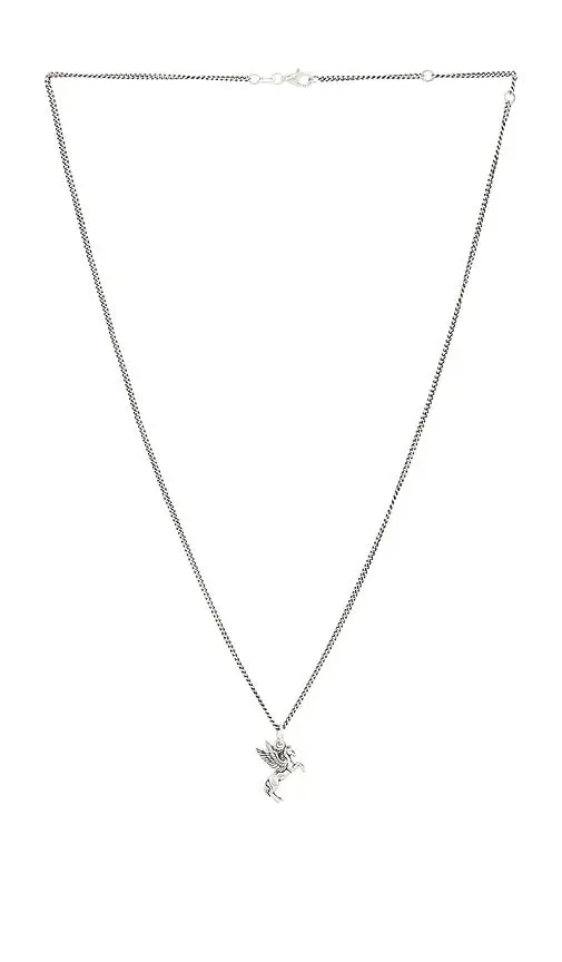 SERGE DENIMES Pegasus Necklace In Metallic - Silver