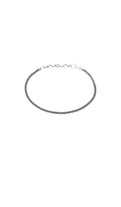 SERGE DENIMES Square Spiga Bracelet - Silver