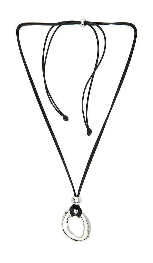 LOVERS AND FRIENDS Jemma Necklace In Metallic Silver,black - Black Multi