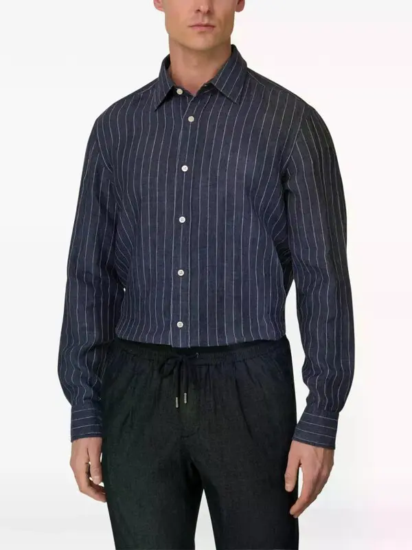 Boggi Milano Regular Fit Linen Shirt