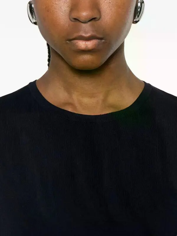 Max Mara Round-neck Short-sleeve Top - Blue