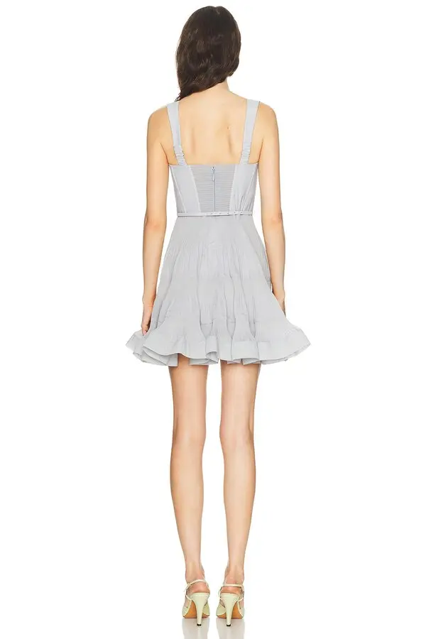Zimmermann Pleated Draped Mini Dress