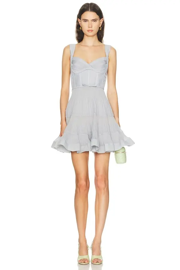 Zimmermann Pleated Draped Mini Dress