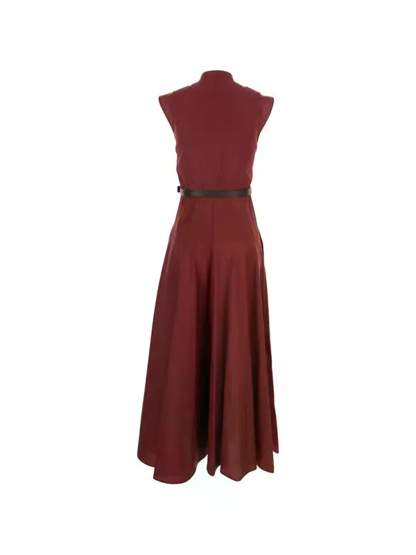Max Mara A-line Belted Maxi Dress