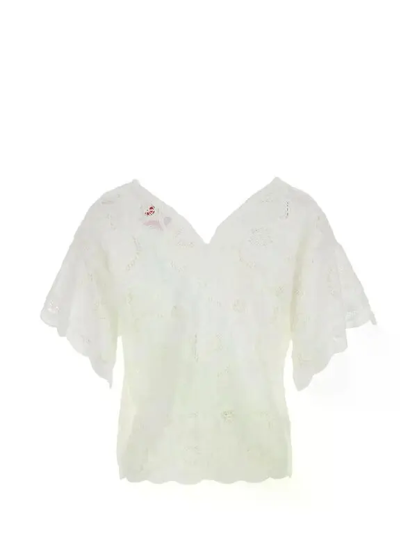 MERCI V-neck Floral Blouse