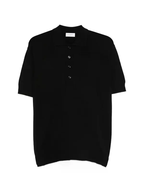 PAOLO PECORA Buttoned Short-sleeve Polo Shirt