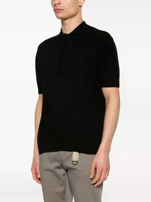 PAOLO PECORA Buttoned Short-sleeve Polo Shirt