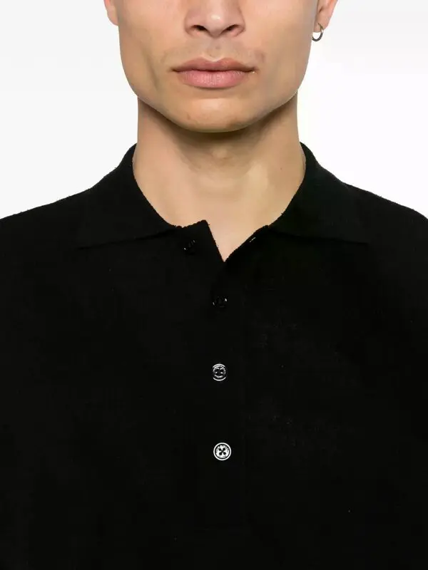 PAOLO PECORA Buttoned Short-sleeve Polo Shirt