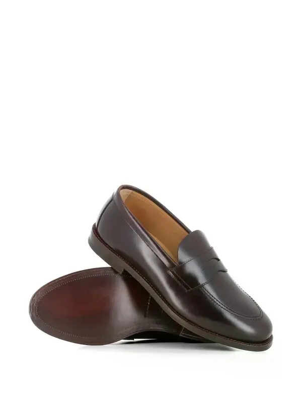 HENDERSON BARACCO Penny-strap Leather Loafers