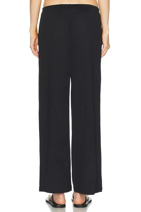 TOTEME Cotton Silk Pj Pant - Black