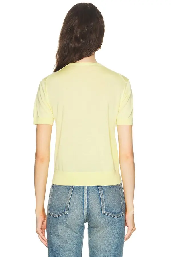 Saint Laurent Short Sleeve Pullover Sweater