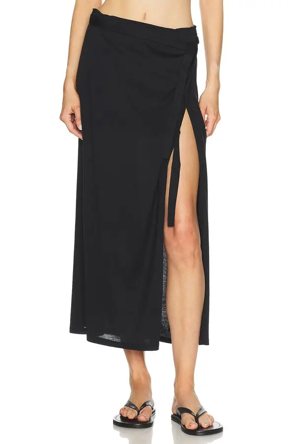 TOTEME Wrap Skirt - Black