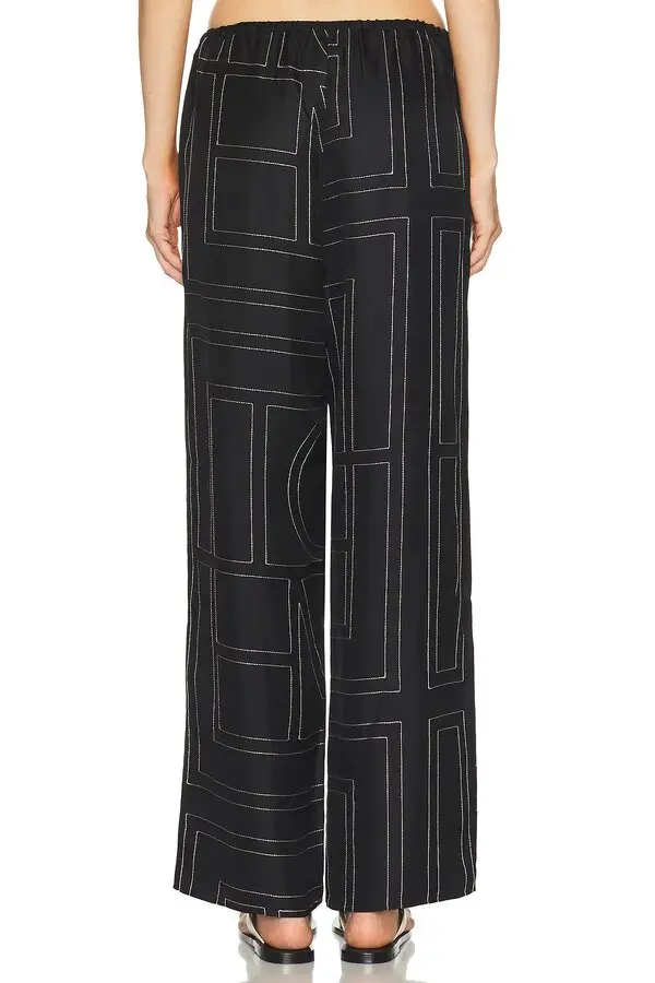 TOTEME Monogram Silk Pj Bottom